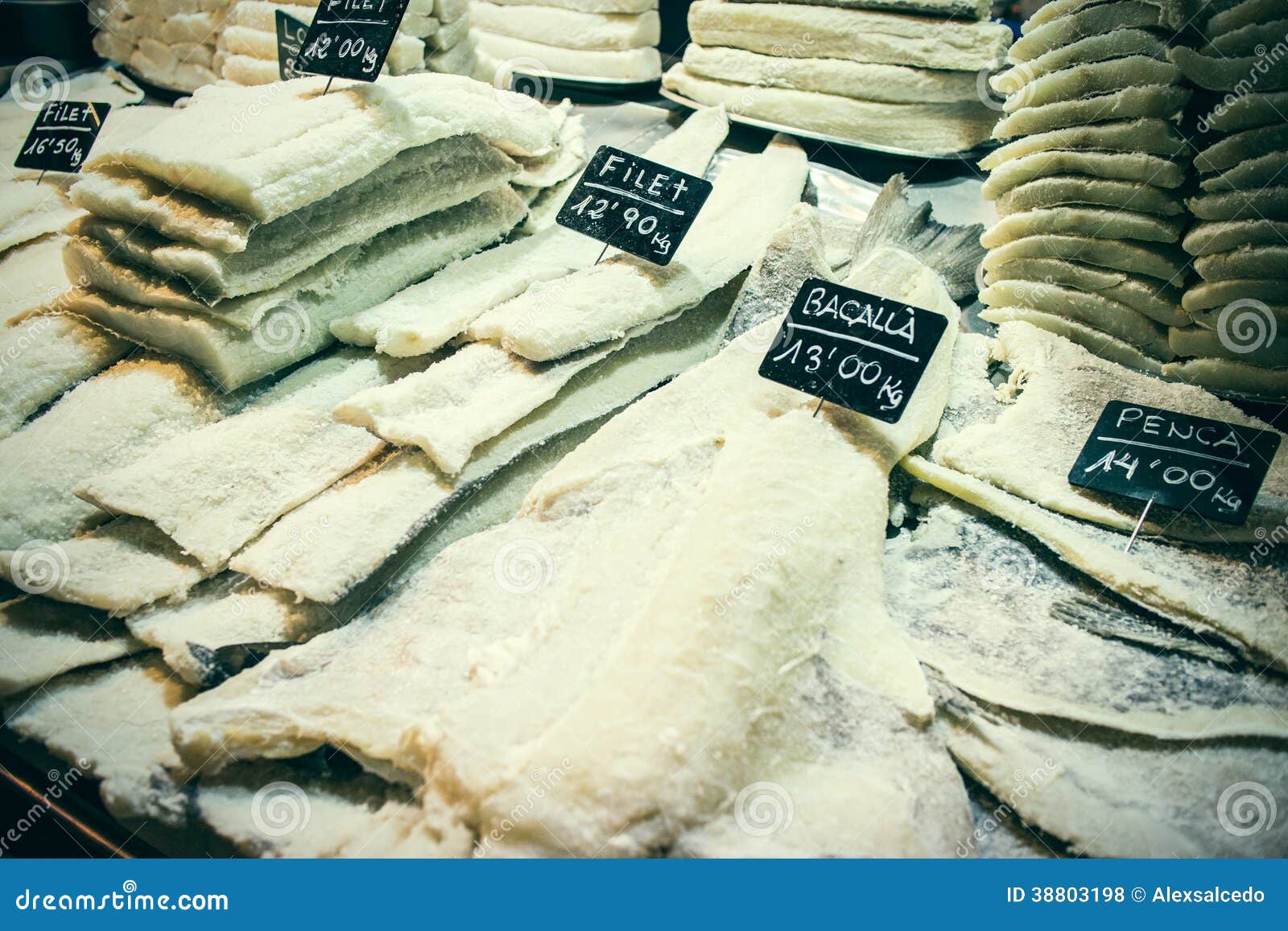 Cod Shop stock photo. Image of market, stall, inside - 38803198