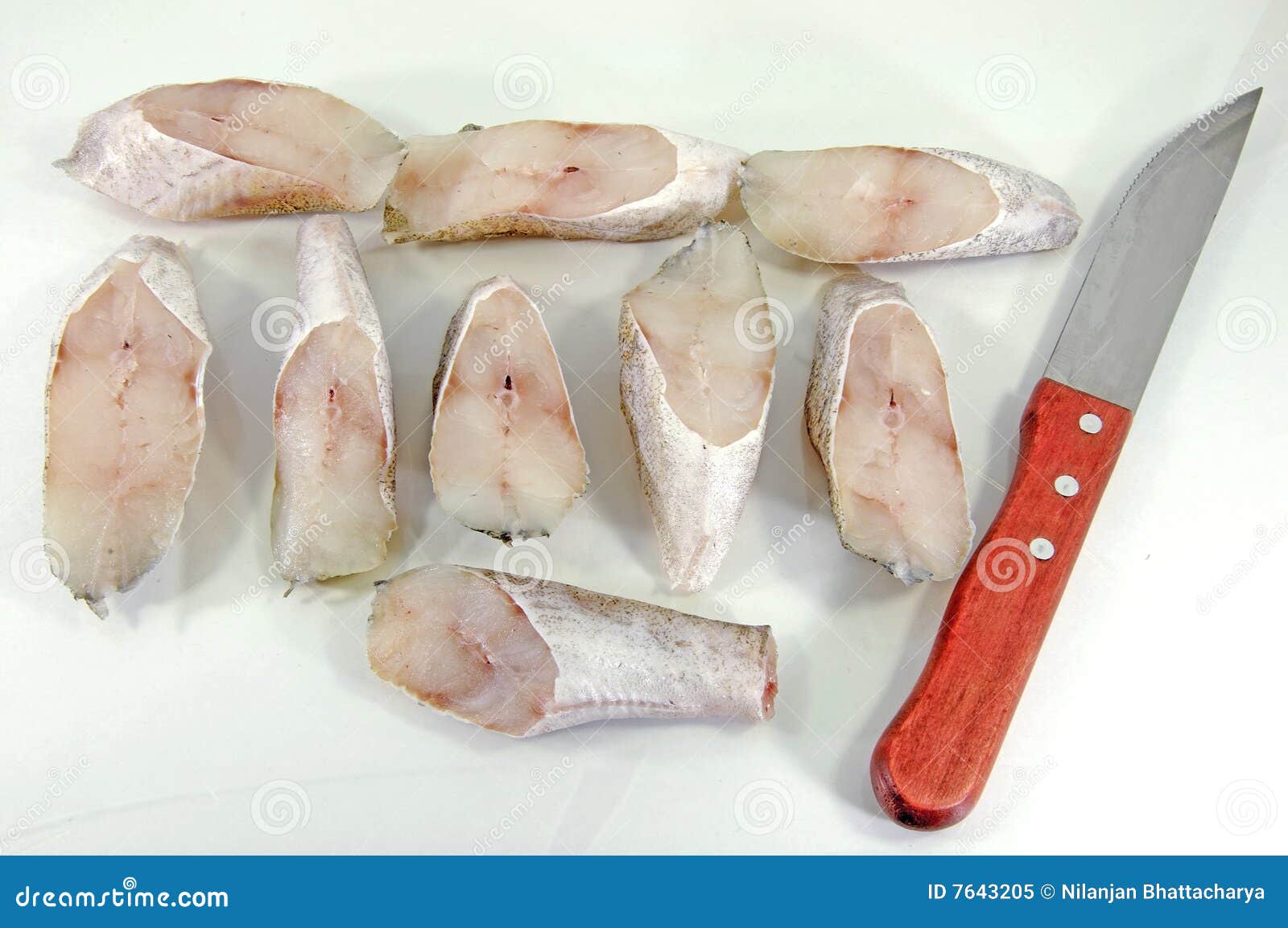 Cod steaks stock image. Image of steak, seafood, cross - 7643205