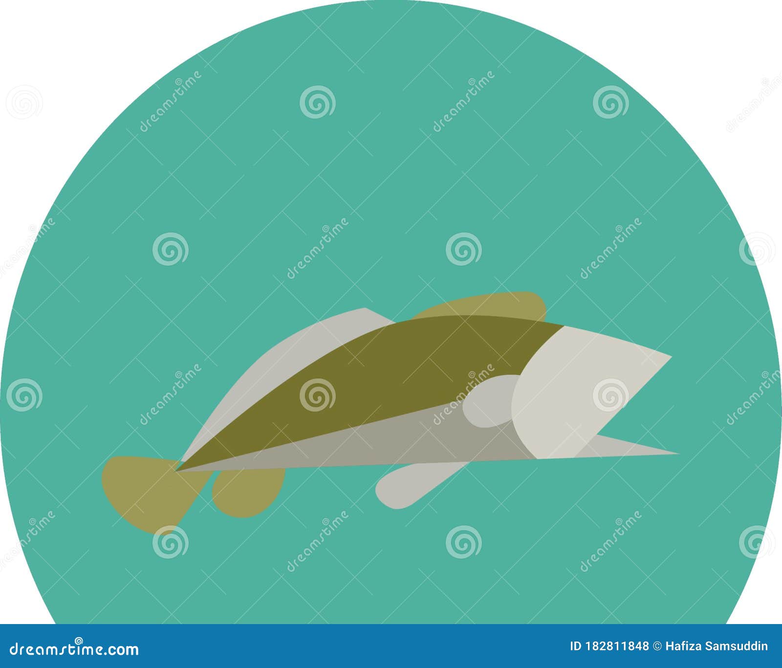 Cod tongue fish stock vector. Illustration of cods, vector - 182811848