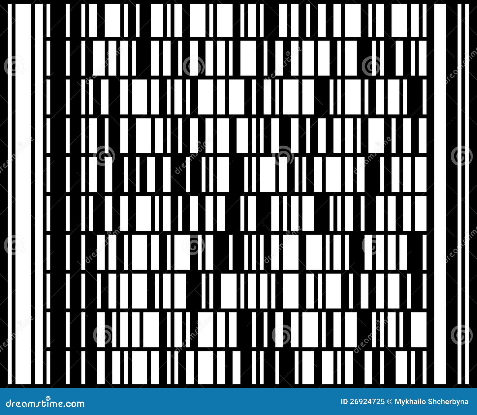 Codablock F barcode. stock illustration. Illustration of aztec - 26924725