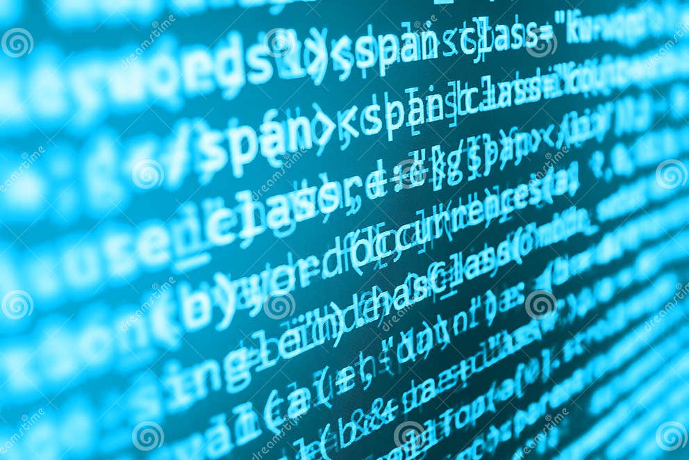 Codage De L'écran De Programmation De Code Source Illustration Stock ...