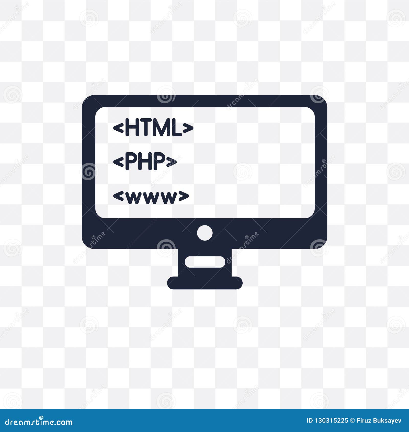 Codage De L'icône Transparente Codant La Conception De Symbole De ...