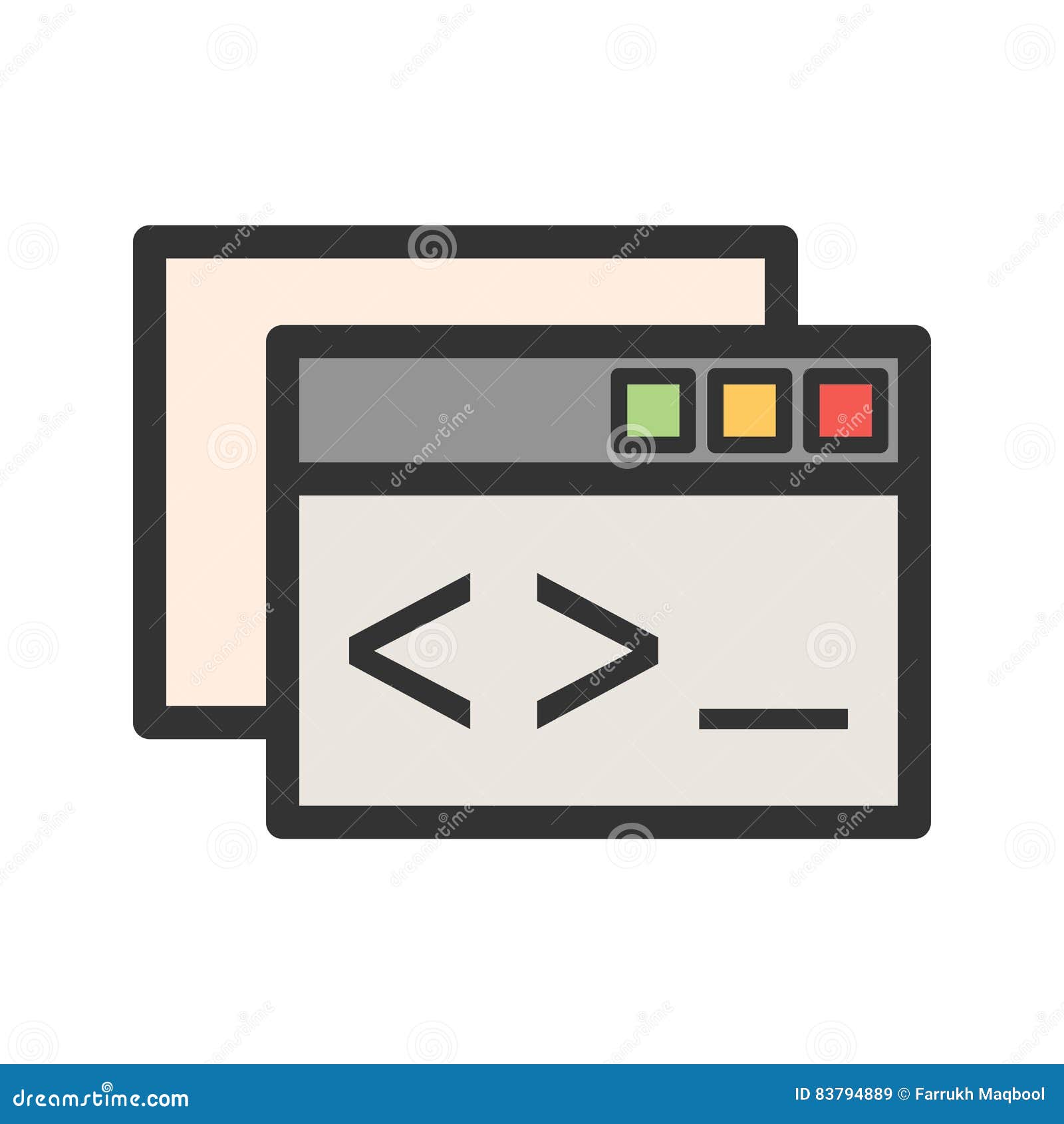 Codage fait sur commande illustration de vecteur. Illustration of ...