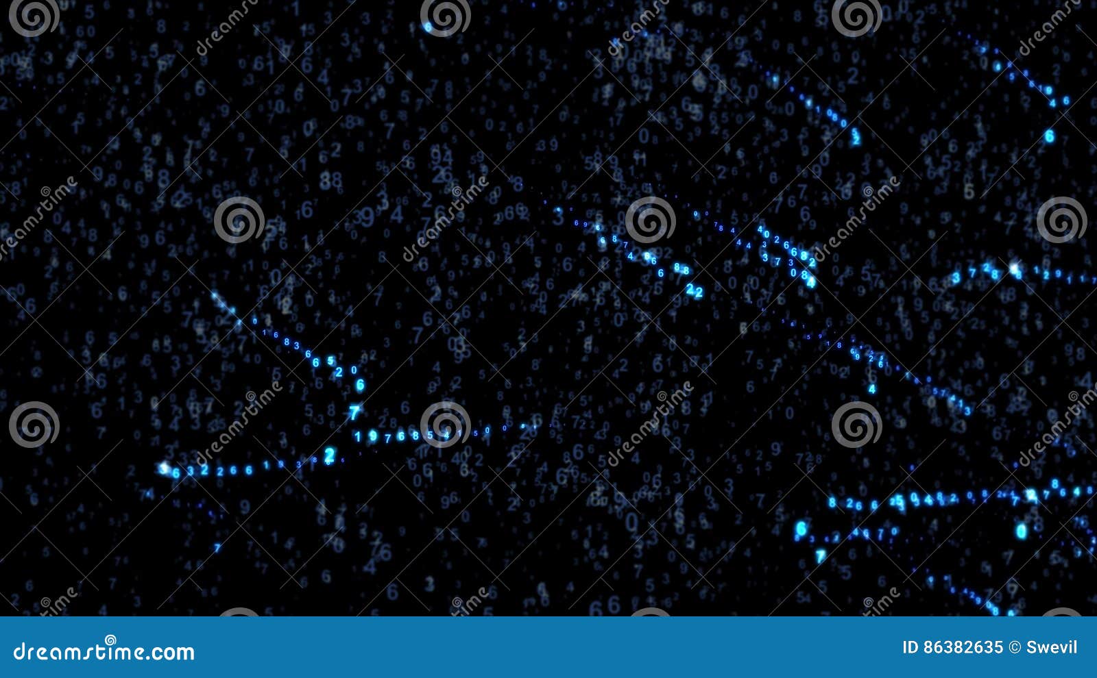 The Background of the Numbers. Code Stock Illustration - Illustration ...