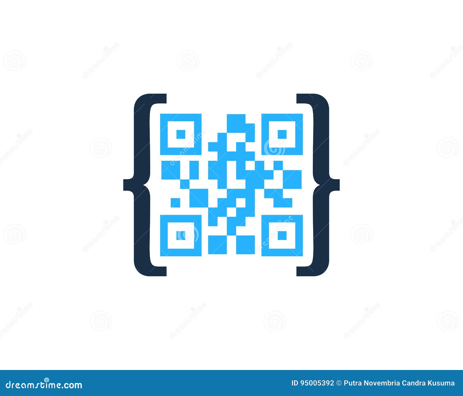 Code Barcode Icon Logo Design Element Stock Vector - Illustration of ...