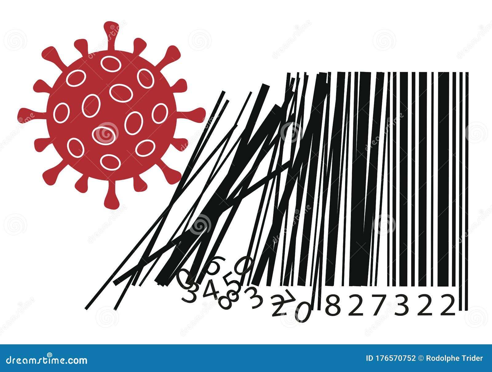 Face Barcode Sign. Black Icon On White Popart Splash At Green ...