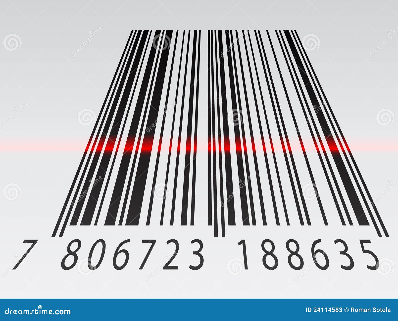 Code barres 3d illustration de vecteur. Illustration of affaires - 24114583