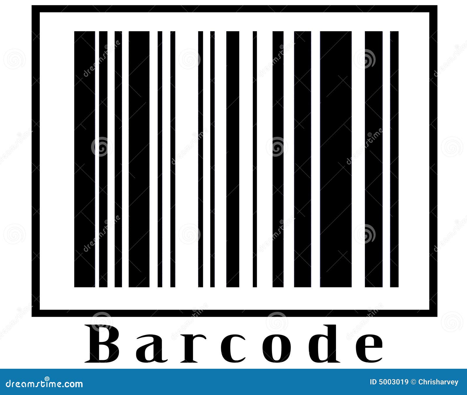 Code Barres 5 Image. Image: 5003019