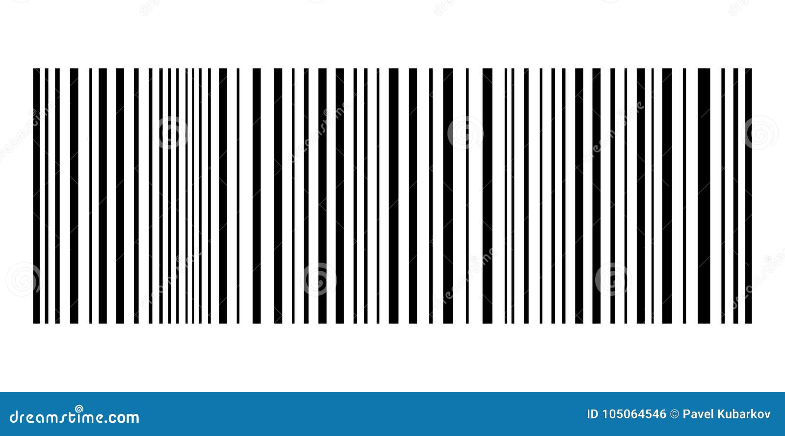 Code Barres Avec Les Lignes Noires Sur Un Fond Blanc Illustration de ...