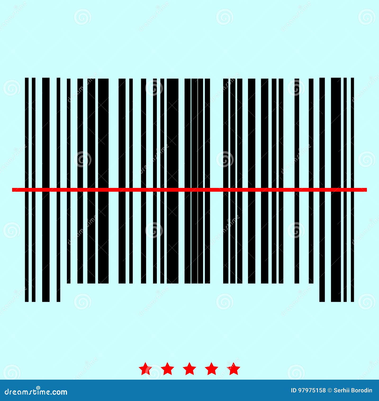 Code Barres C'est Icône De Couleur Illustration de Vecteur ...