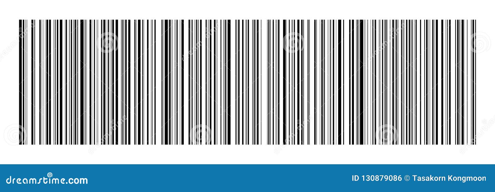 Code Barres Noir Horizontal Sur Le Blanc Pour Le Modèle, Le Fond Et Le ...