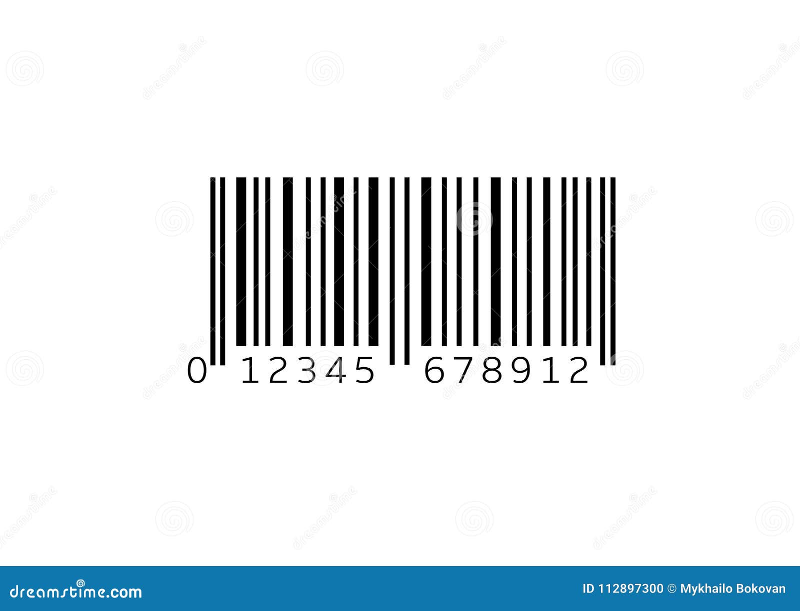 Code barres simple illustration de vecteur. Illustration du achat ...