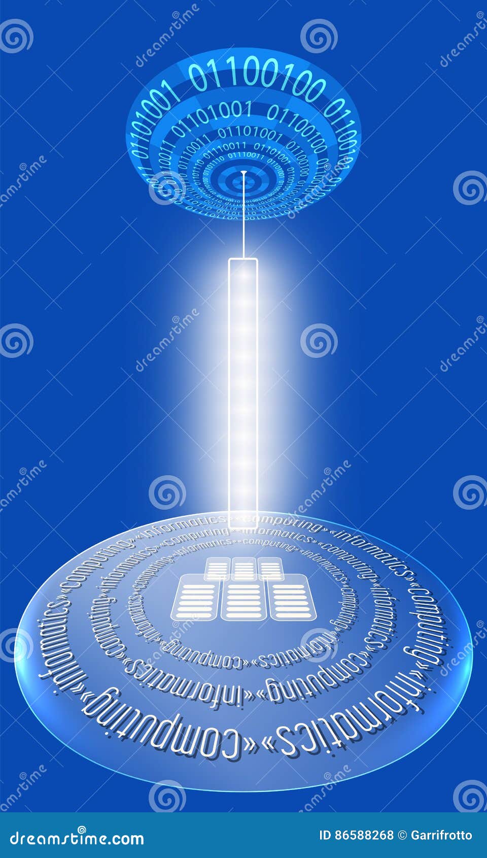 Code binaire illustration de vecteur. Illustration du base - 86588268