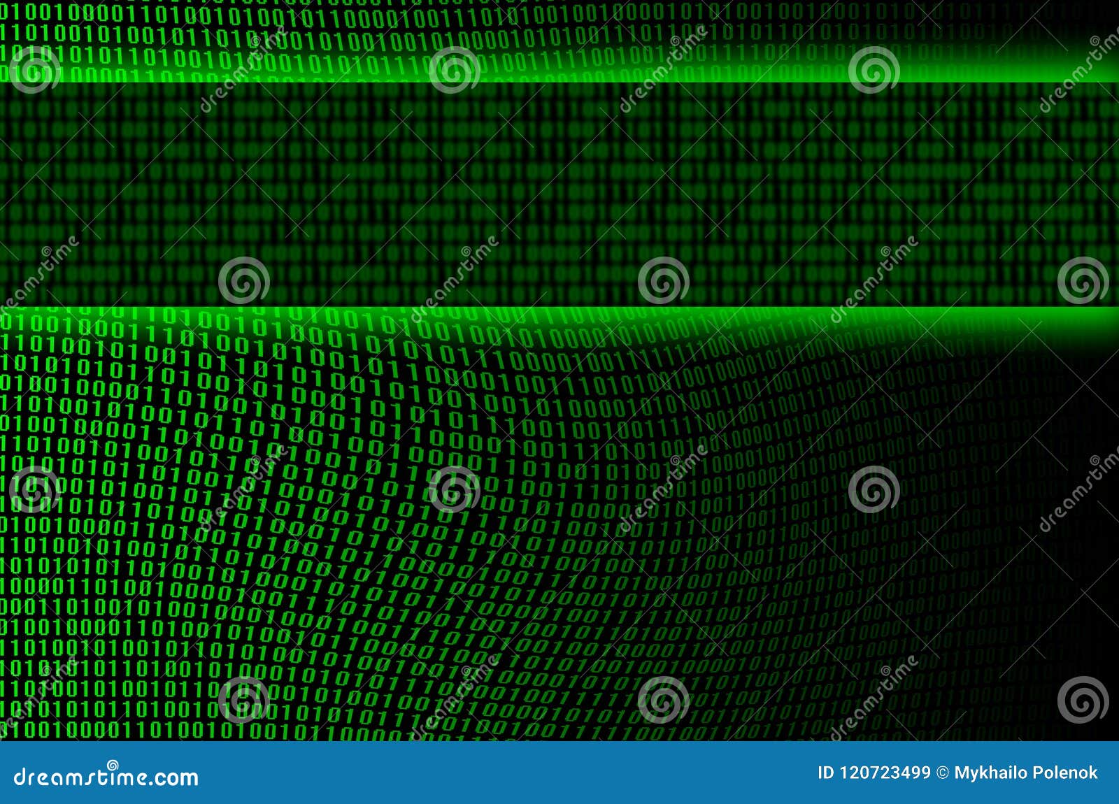 Code binaire vert illustration stock. Illustration du matrice - 120723499