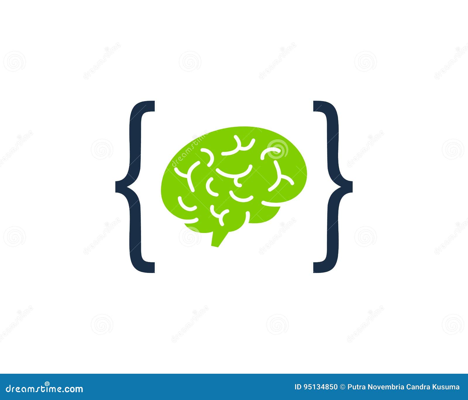 Code Brain Icon Logo Design Element Stock Vector - Illustration of ...