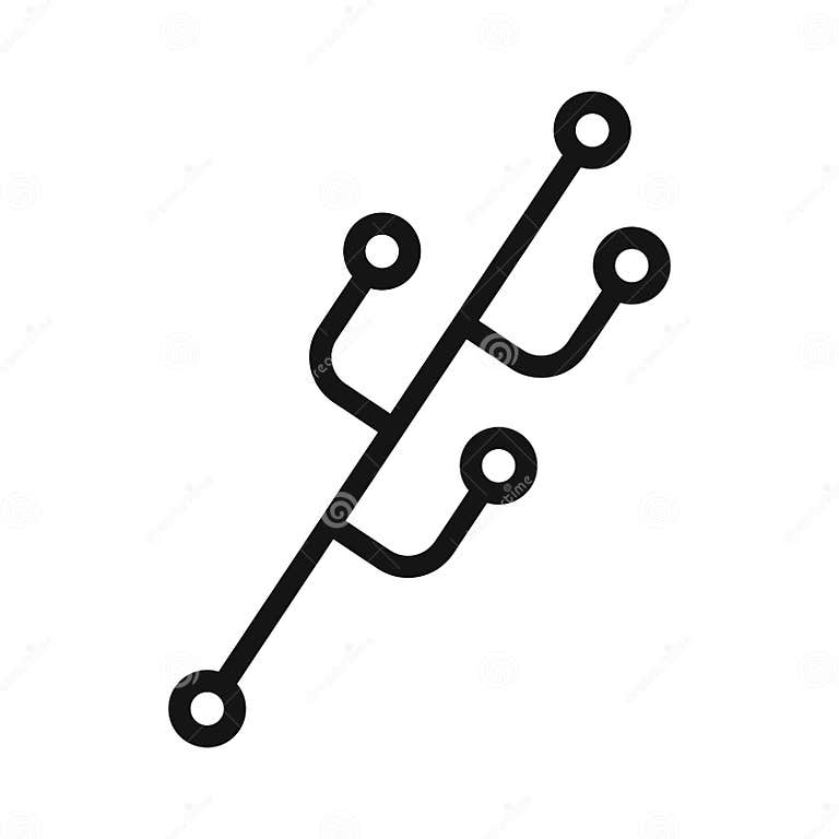 Code Branch Icon Set Git Workflow Illustrations for Software Developers ...