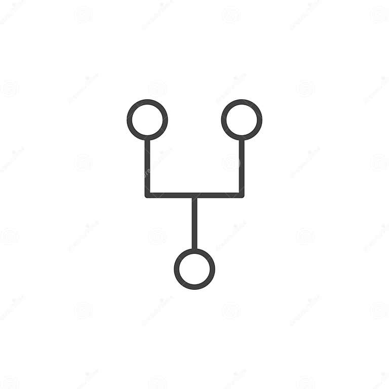 Code Branch Icon Set. Merge Data Request Vector Symbol. Route Code Sign ...