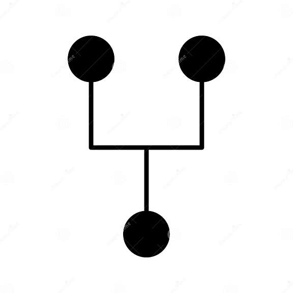 Code Branch Icon Set. Merge Data Request Vector Symbol. Route Code Sign ...