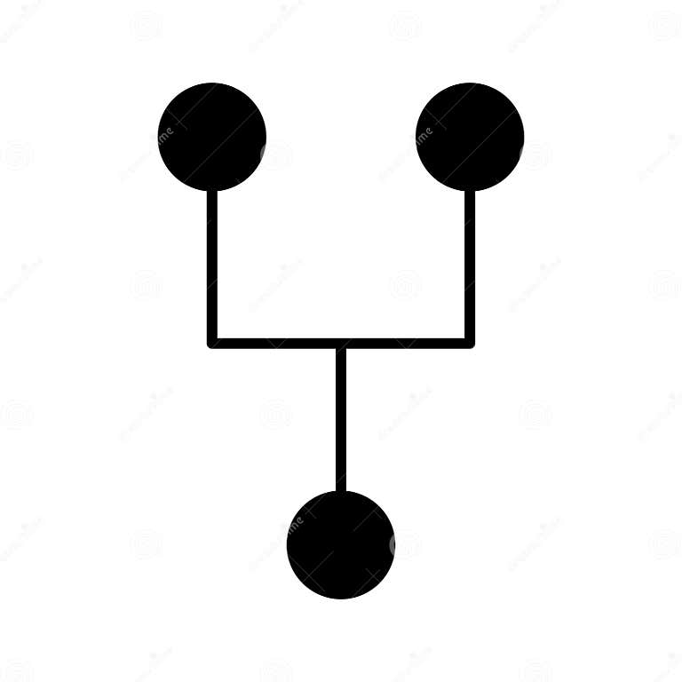 Code Branch Icon Set. Merge Data Request Vector Symbol. Route Code Sign ...