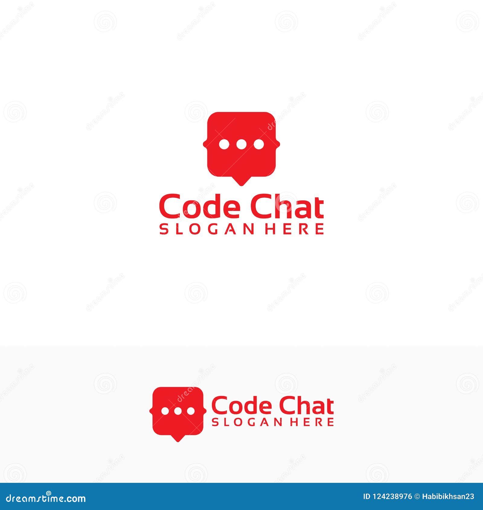 Code Chat Logo Template Vector Illustration Stock Vector - Illustration ...