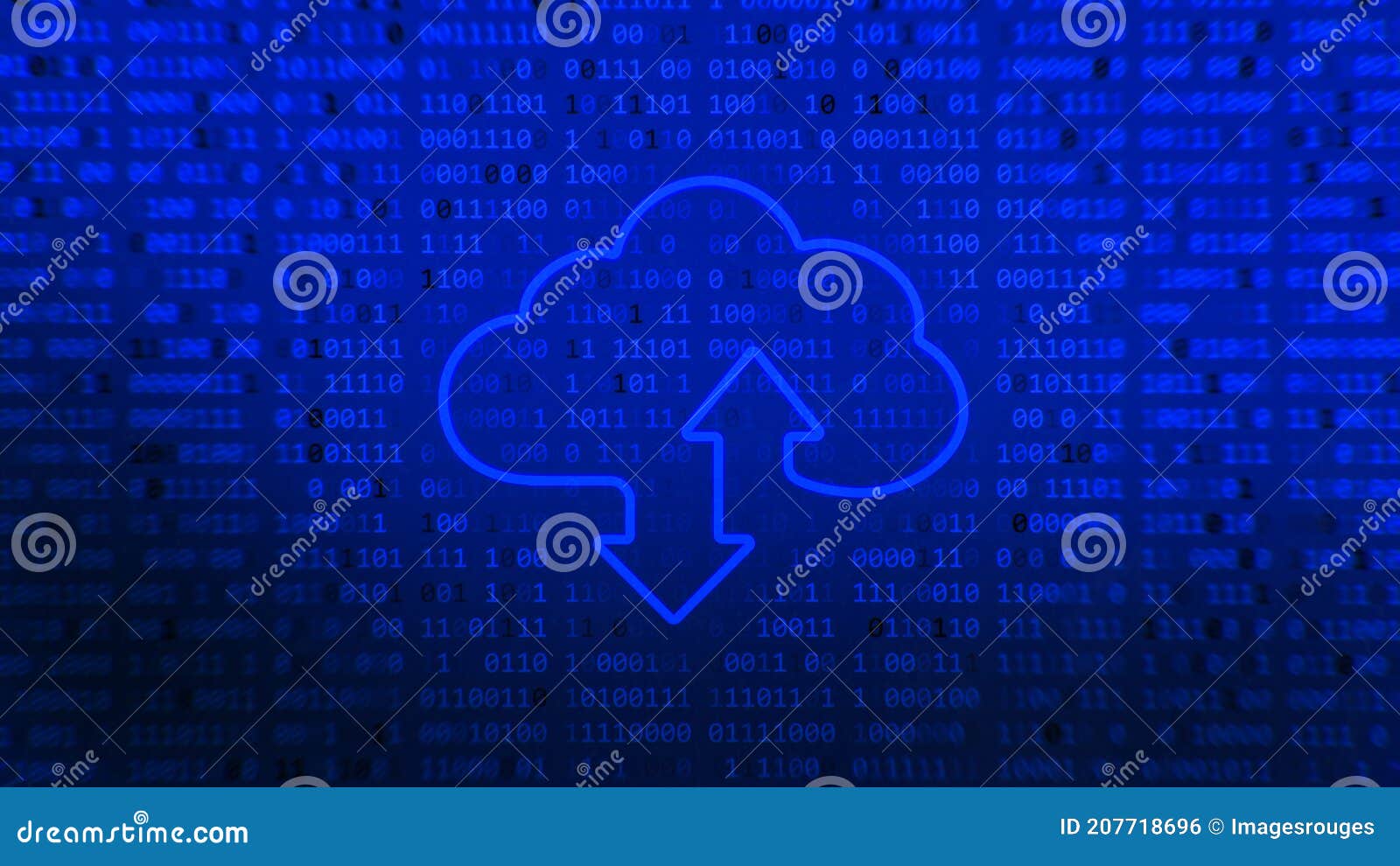 Code Cloud Computing Digital Concept. Armor Cloud Storage Sign with Two ...