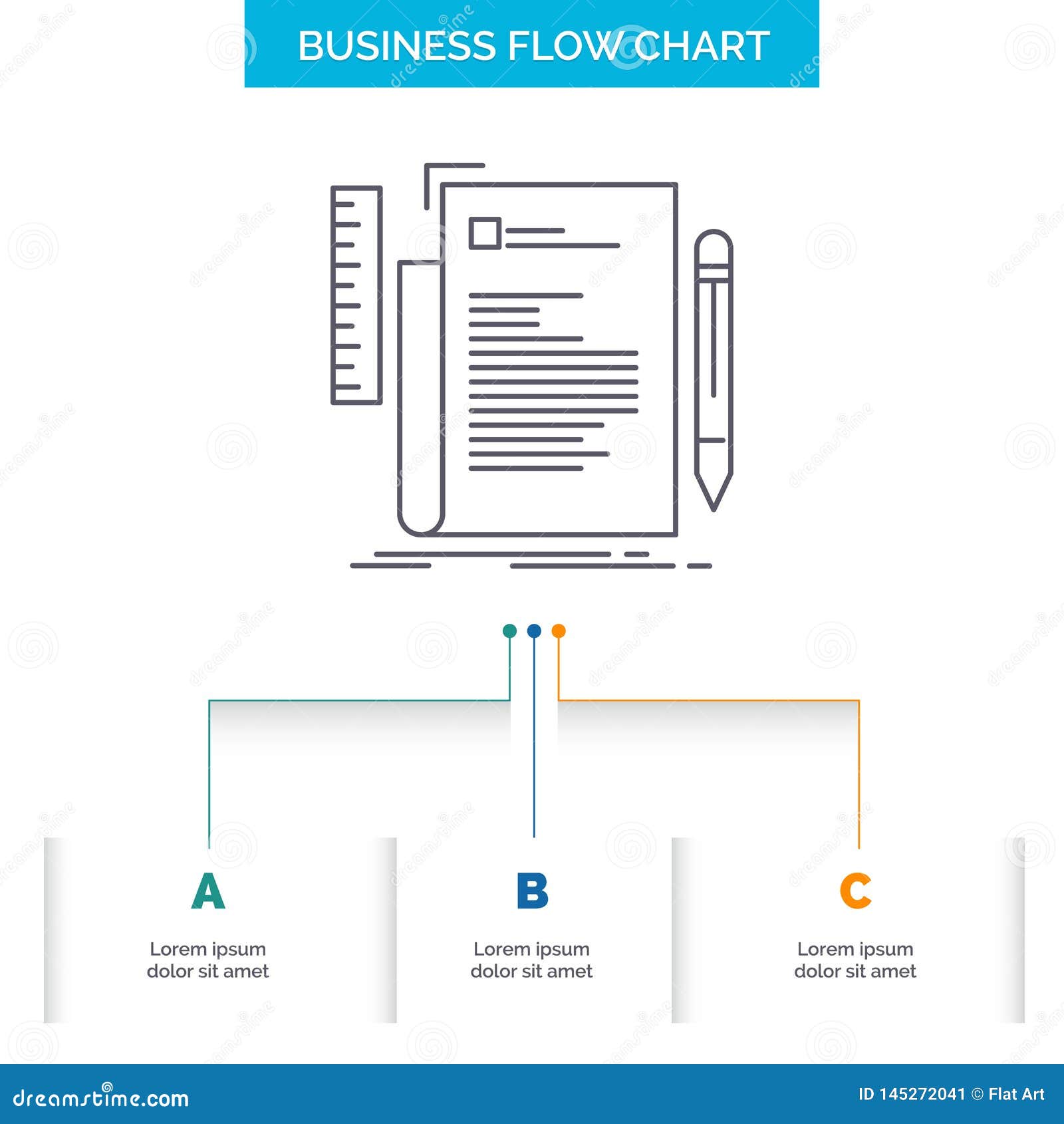 Code Coding File Programming Script Business Flow Chart Design With 3 Steps Line Icon For