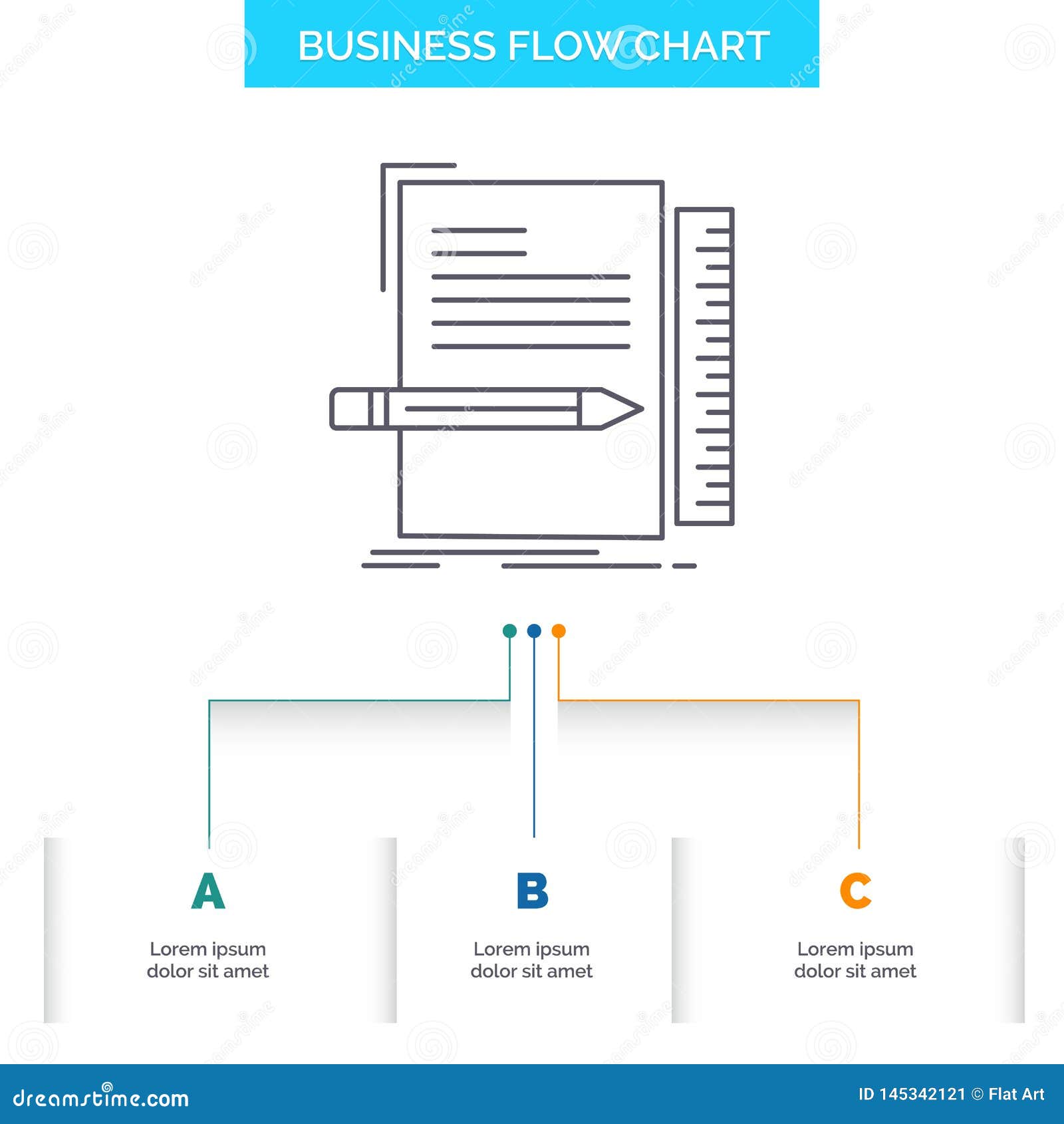 Code Coding File Programming Script Business Flow Chart Design With 3 Steps Line Icon For
