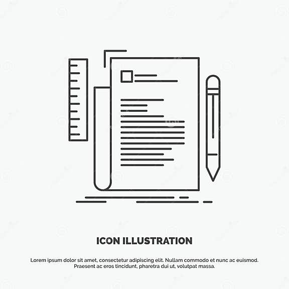 Code Coding File Programming Script Icon Line Vector Gray Symbol