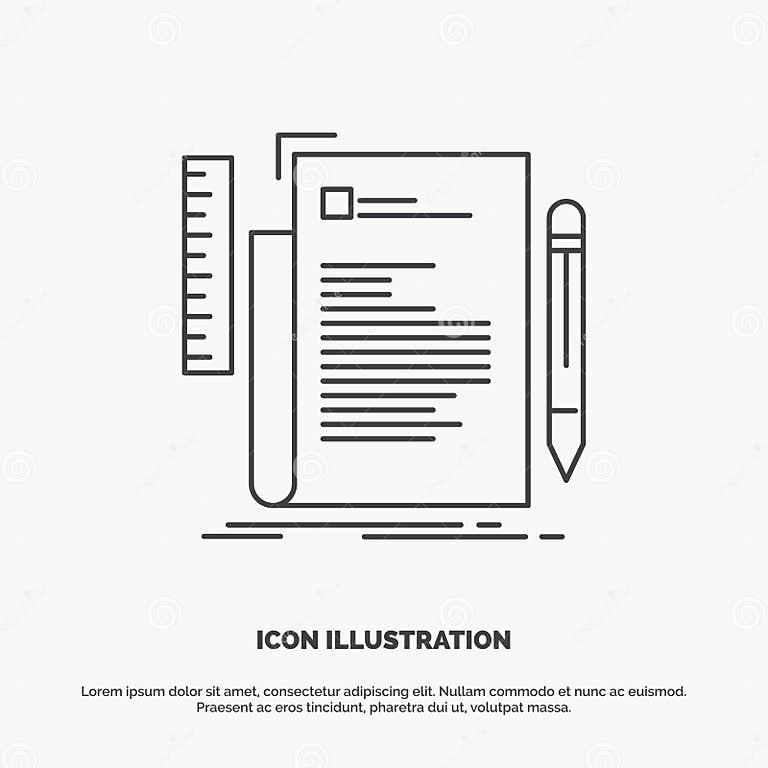 Code Coding File Programming Script Icon Line Vector Gray Symbol