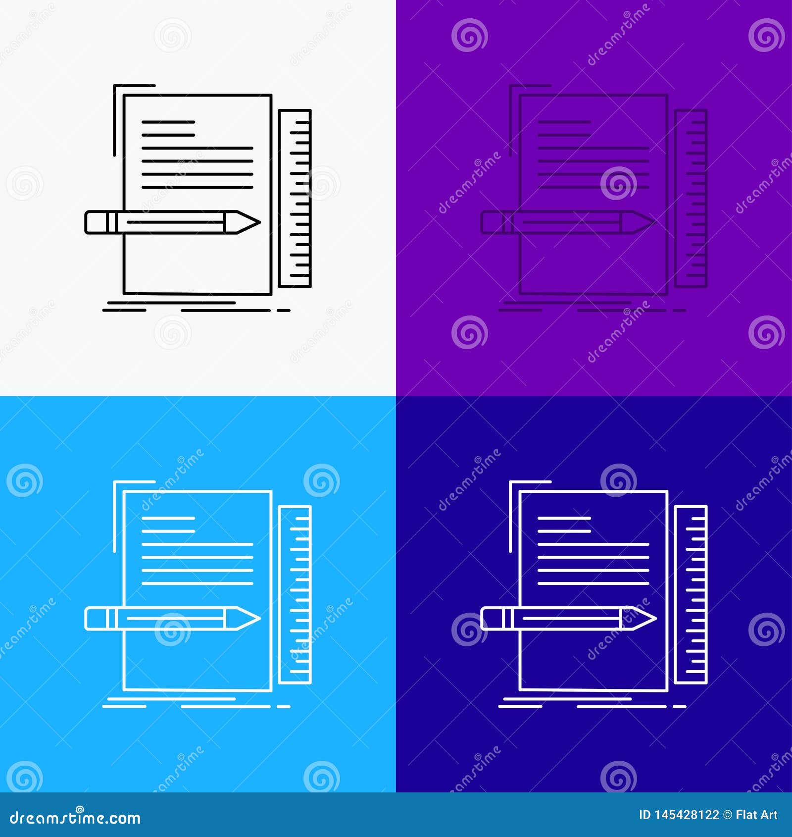 Code Coding File Programming Script Icon Over Various Background Line Style Design