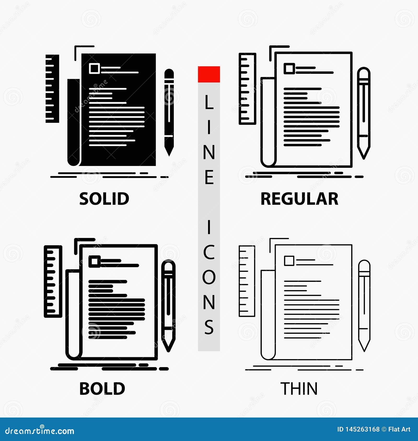 Code Coding File Programming Script Icon In Thin Regular Bold Line And Glyph Style Vector