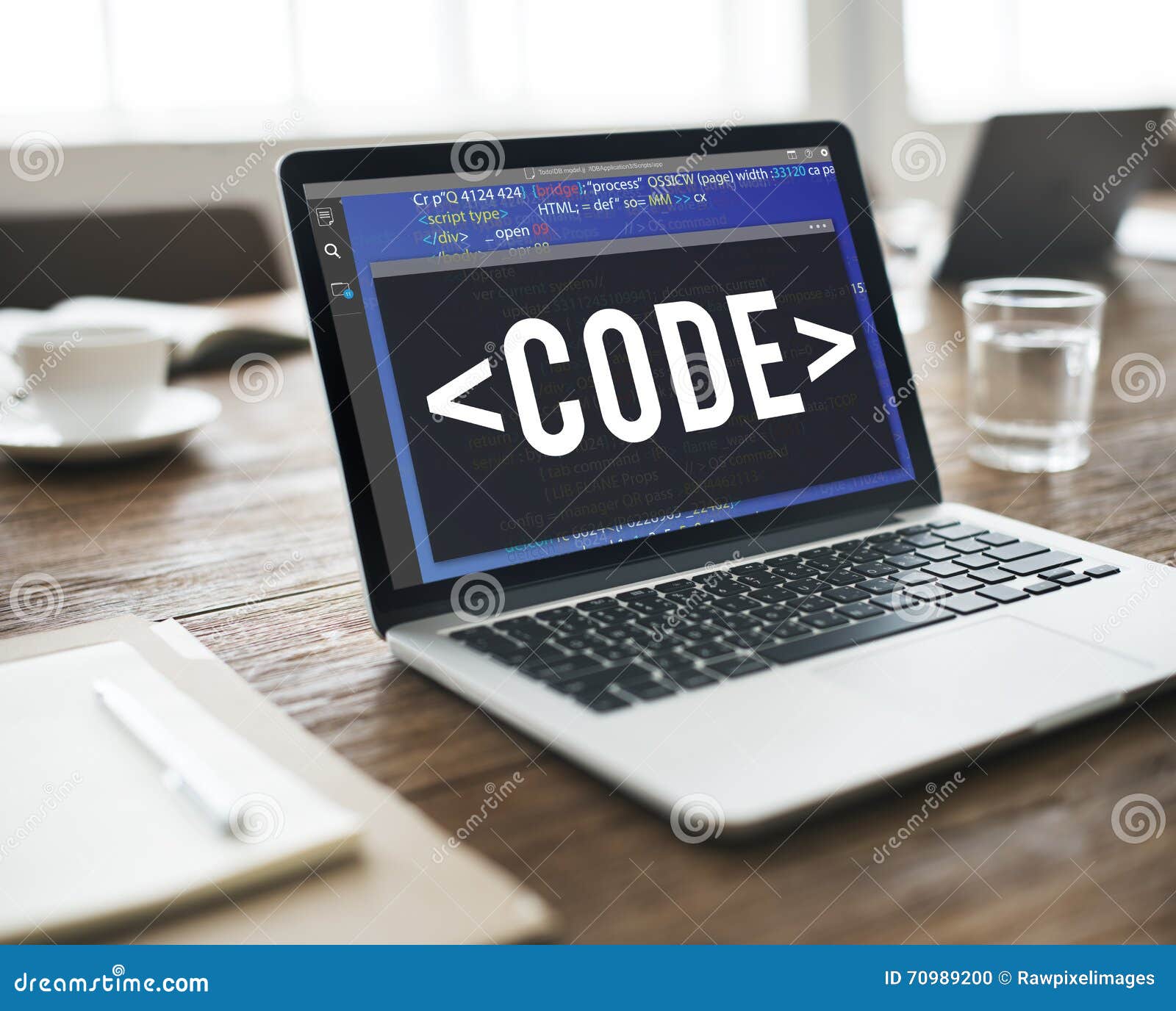 Code Coding Programming Technology Technical Concept Stock Photo ...