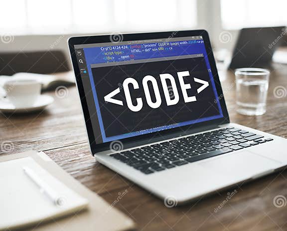 Code Coding Programming Technology Technical Concept Stock Photo - Image of corporate, laptop ...