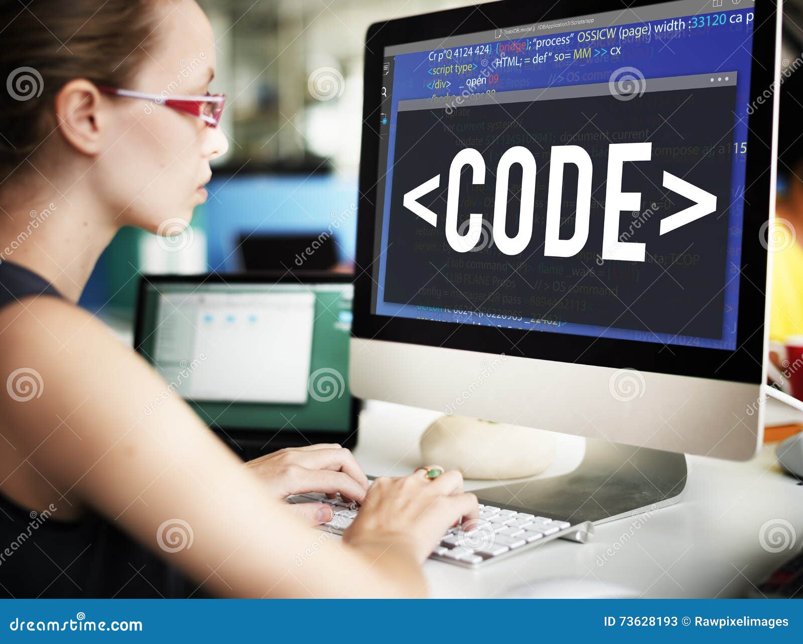 Code Coding Programming Technology Technical Concept Stock Image ...