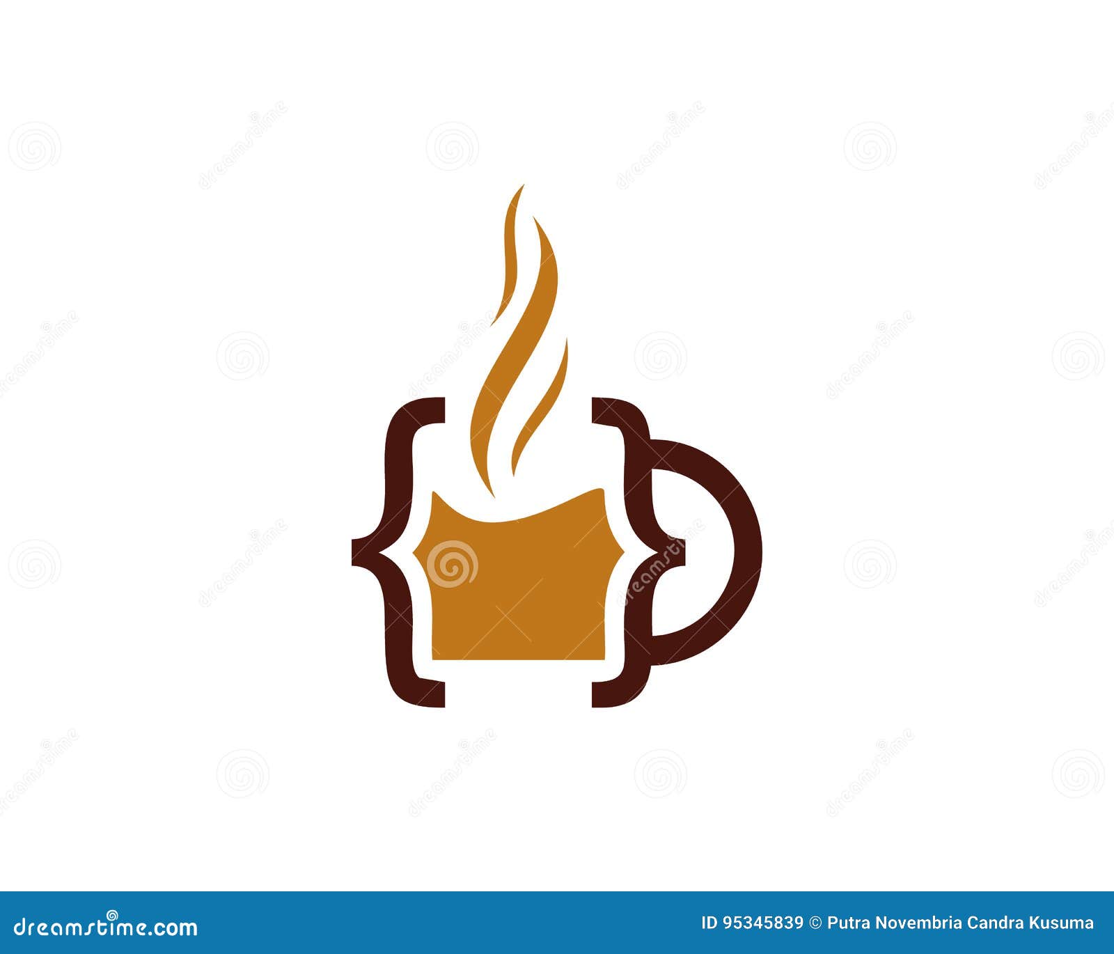 Code Coffee Icon Logo Design Element Stock Vector - Illustration of ...