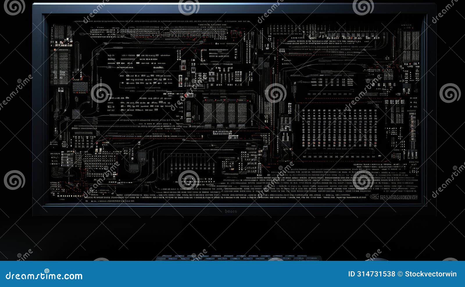 Code computer screen dark stock illustration. Illustration of pixels - 314731538