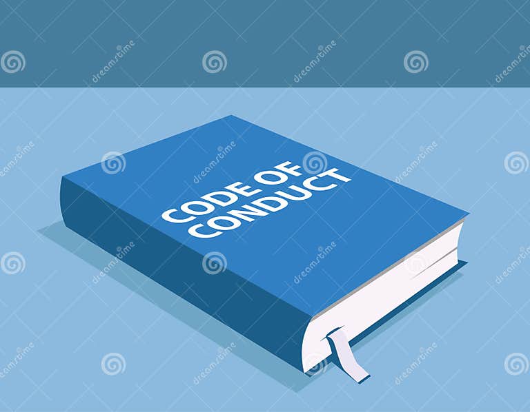 Code of conduct book stock vector. Illustration of moral - 205217140
