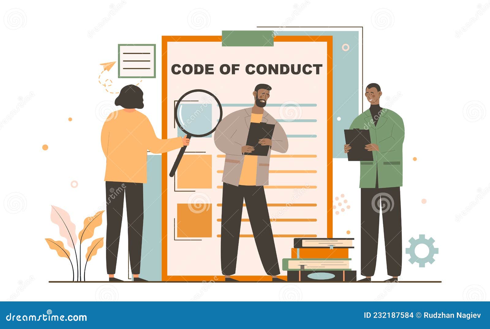 Code of conduct concept stock vector. Illustration of ethic - 232187584