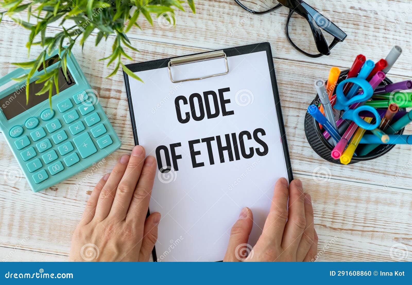 Code of Conduct Text on Notebook. Concept of Ethical Integrity, Value ...