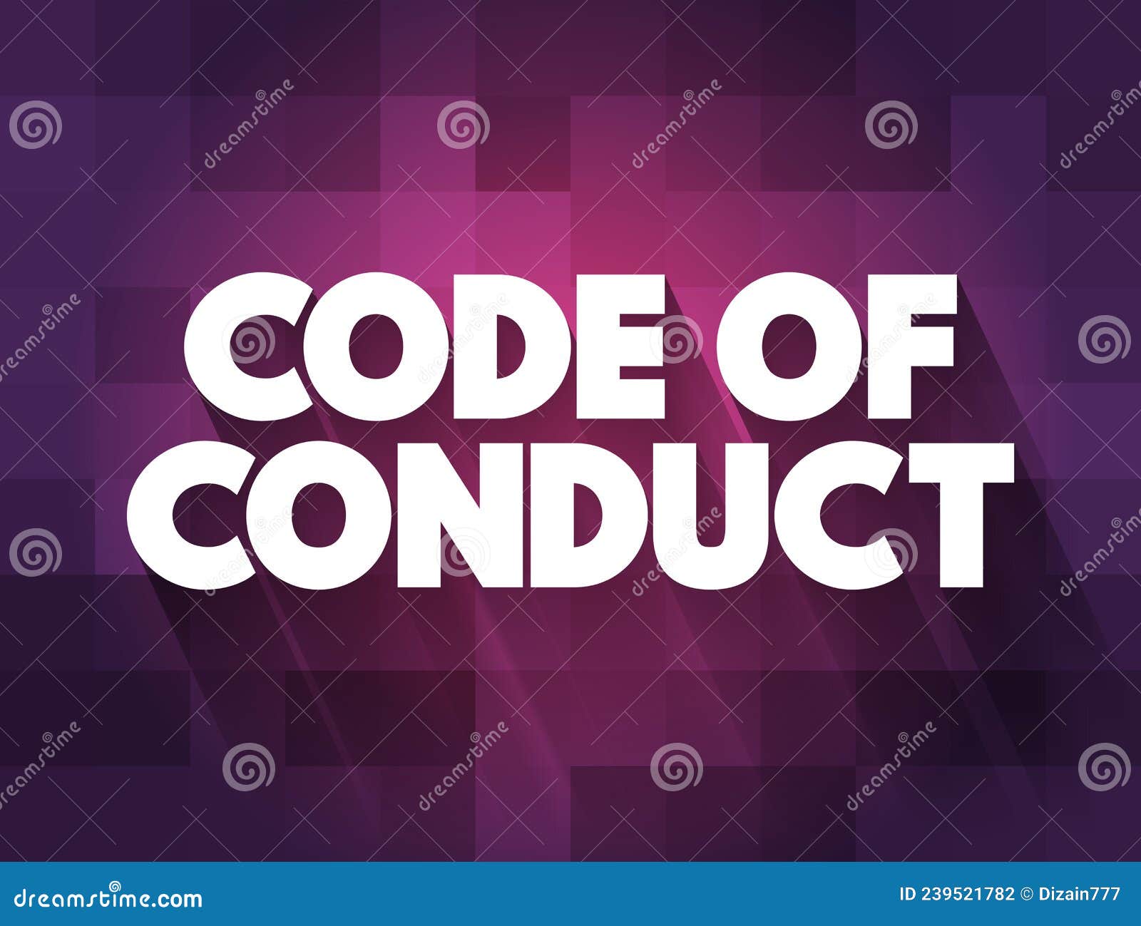 Code of Conduct Text Quote, Concept Background Stock Illustration ...