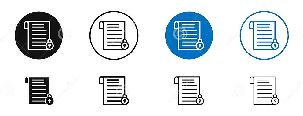 Code of Conduct Thin Line Vector Icon Set Stock Vector - Illustration ...