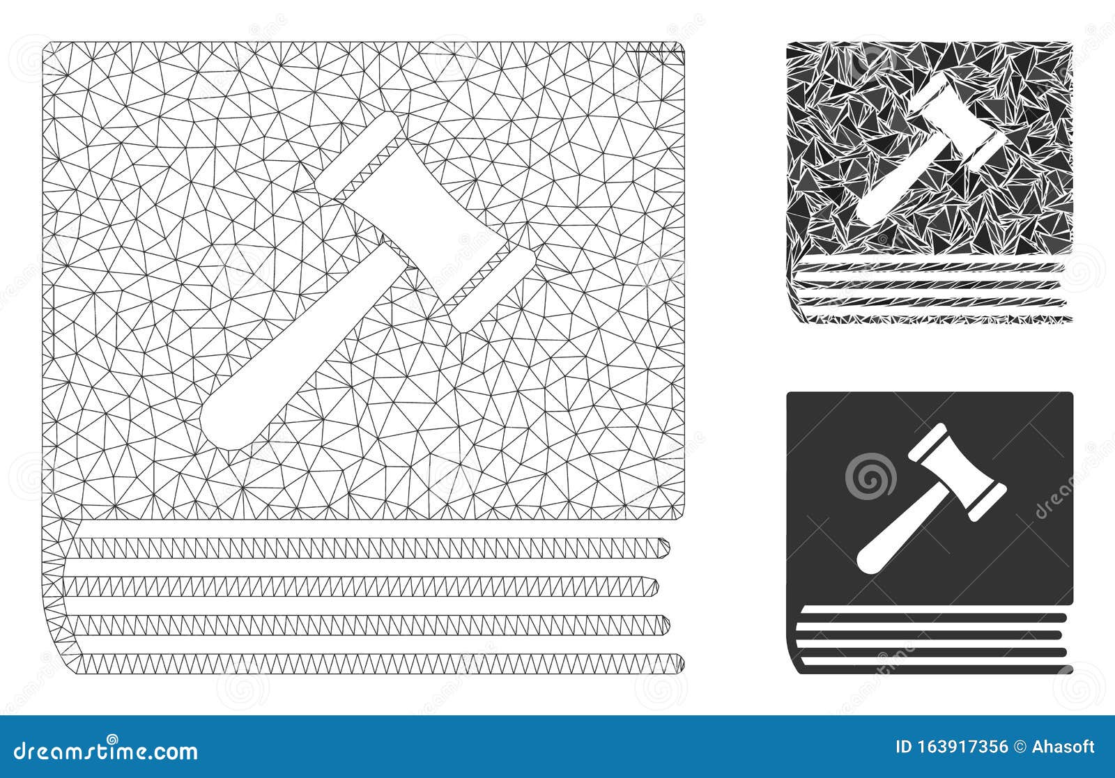 Code of Conduct Vector Mesh Network Model and Triangle Mosaic Icon ...
