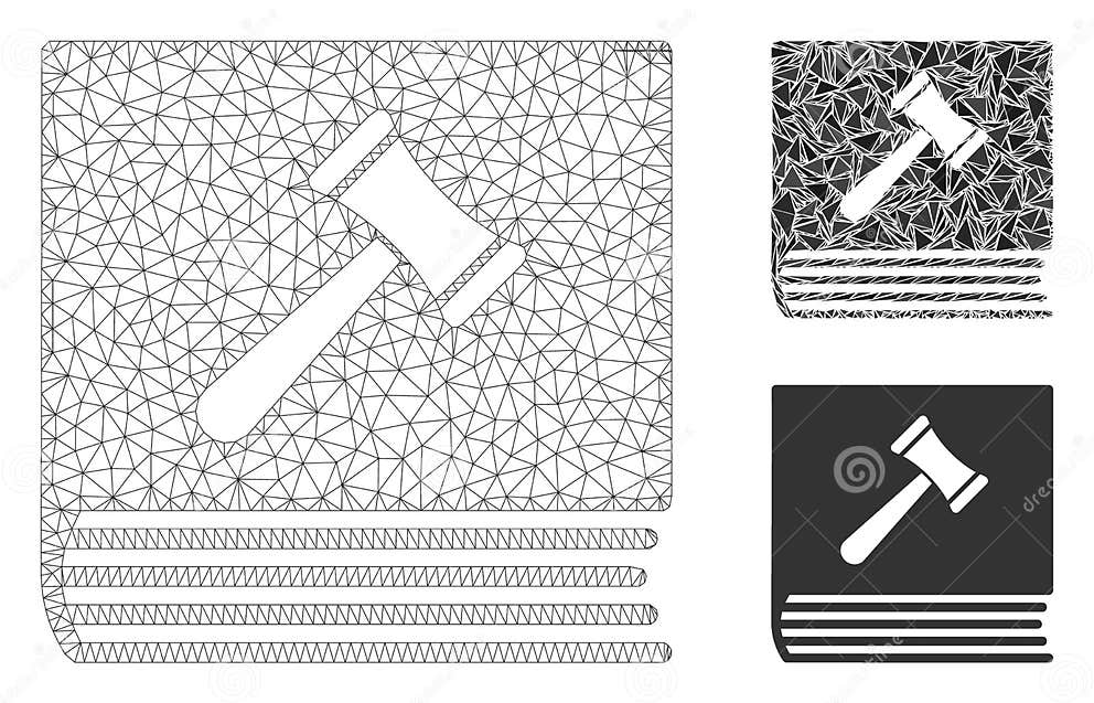 Code of Conduct Vector Mesh Network Model and Triangle Mosaic Icon ...