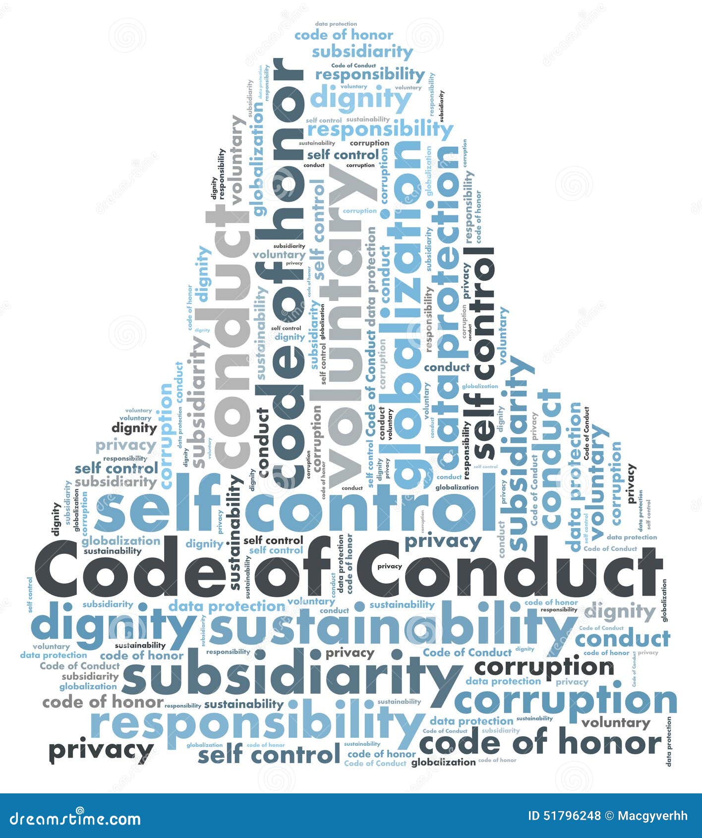 Code of conduct stock illustration. Illustration of dignity - 51796248