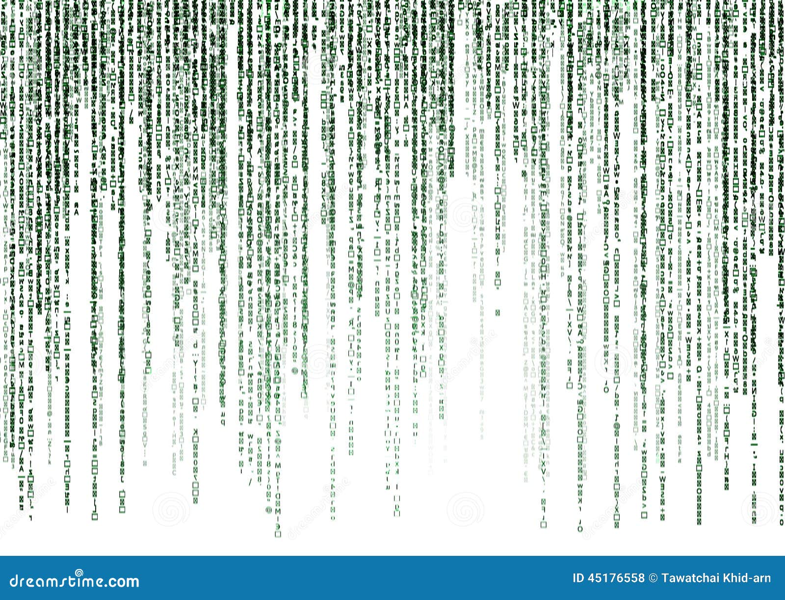 Code De Matrix Sur Le Fond Blanc Illustration Stock - Illustration du ...