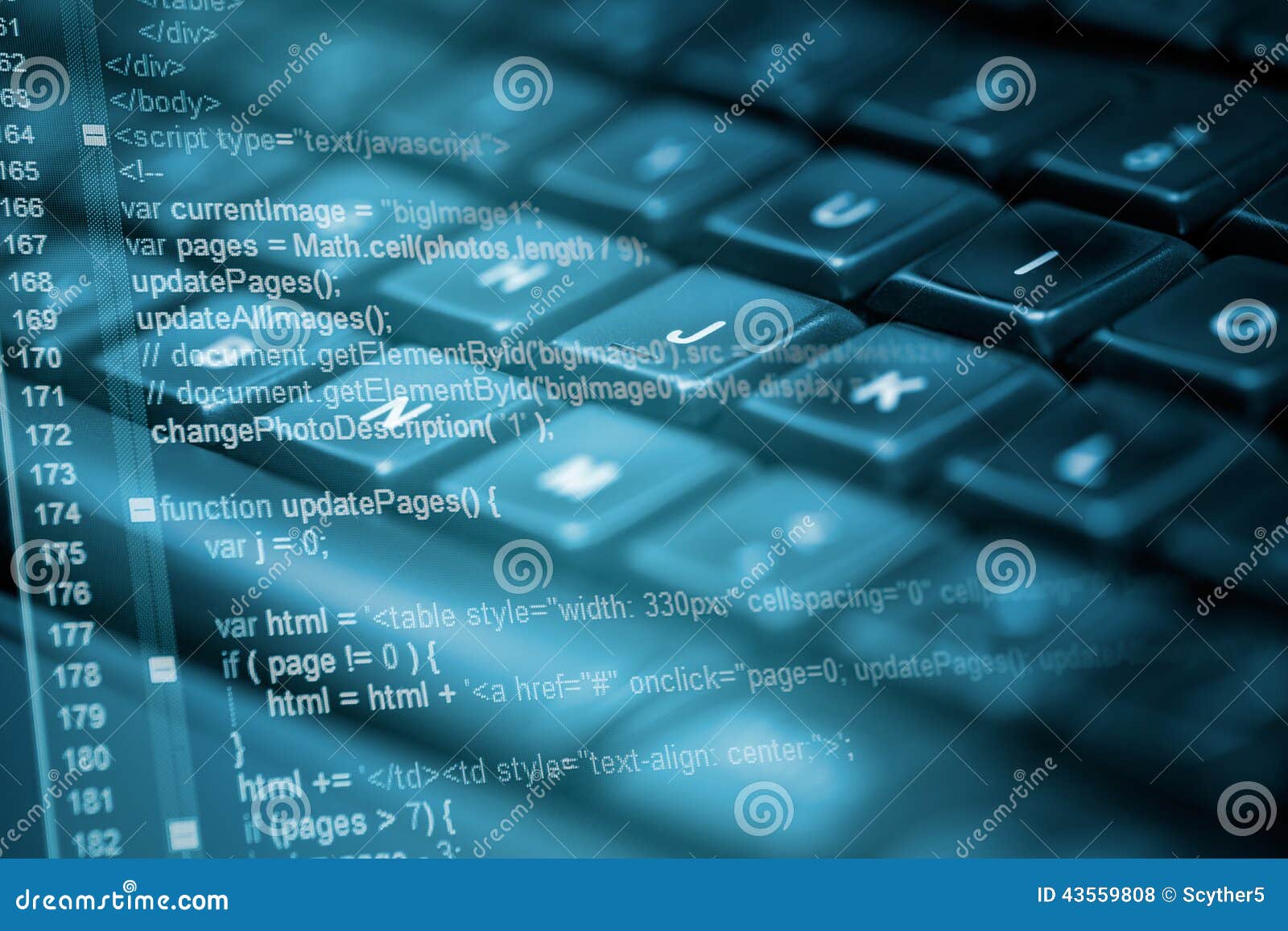 Code De Programme Et Clavier D'ordinateur Photo stock - Image du ...