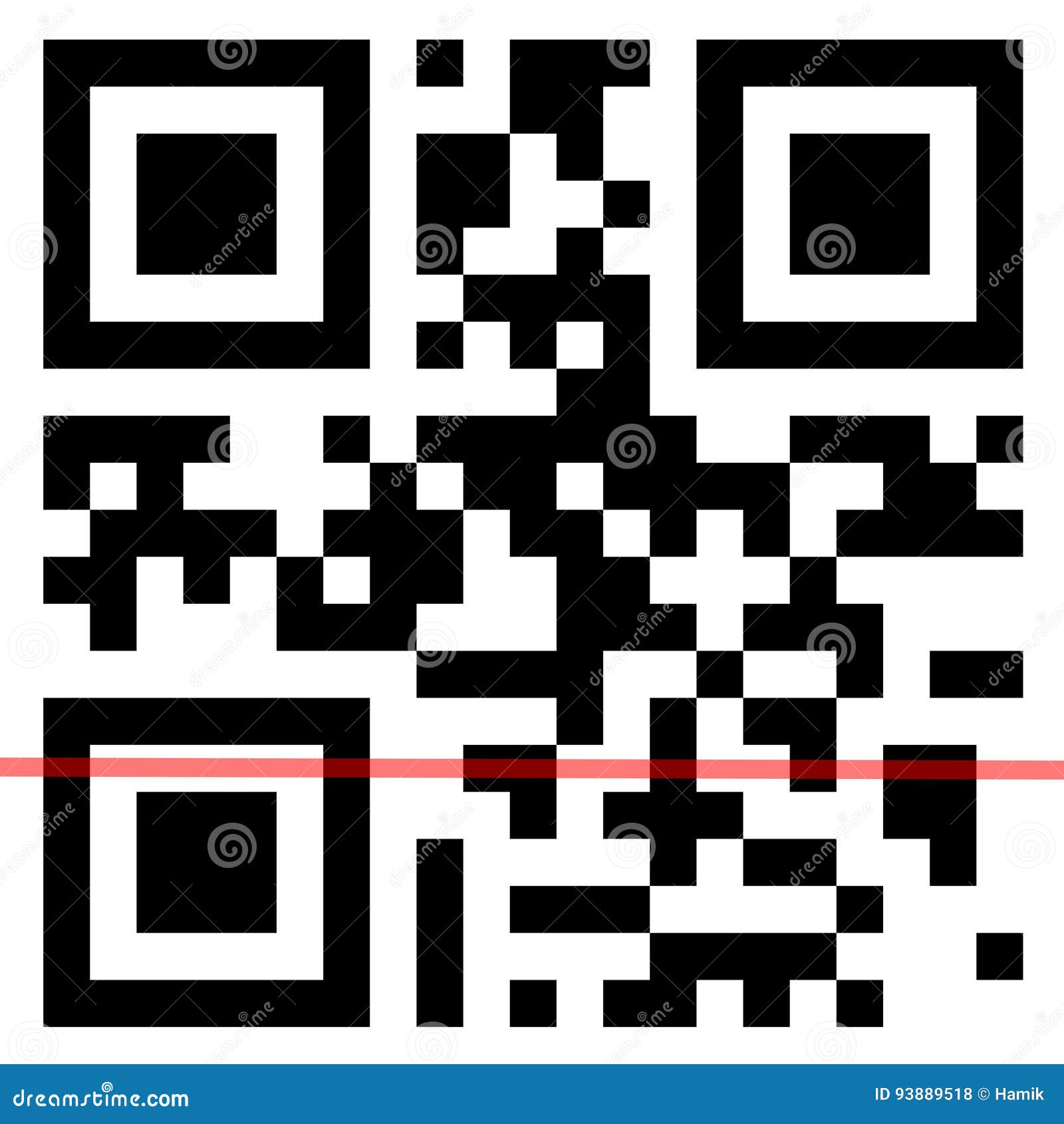 Code de QR illustration stock. Illustration du information - 93889518