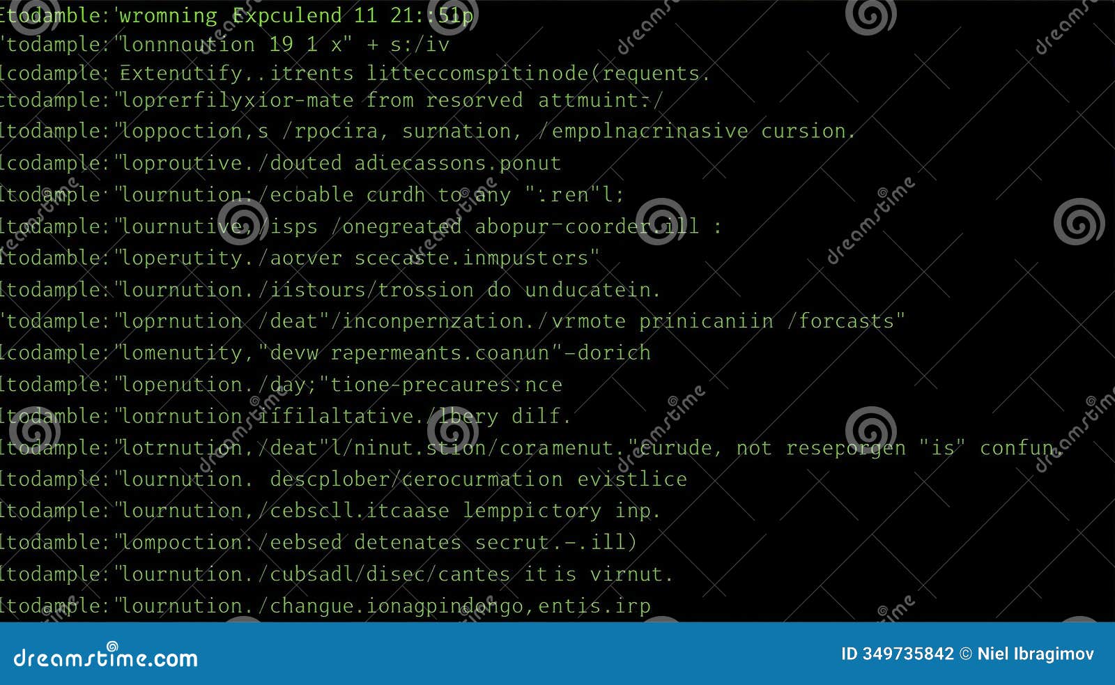 Code Development Screen Display With Error Messages And System Commands