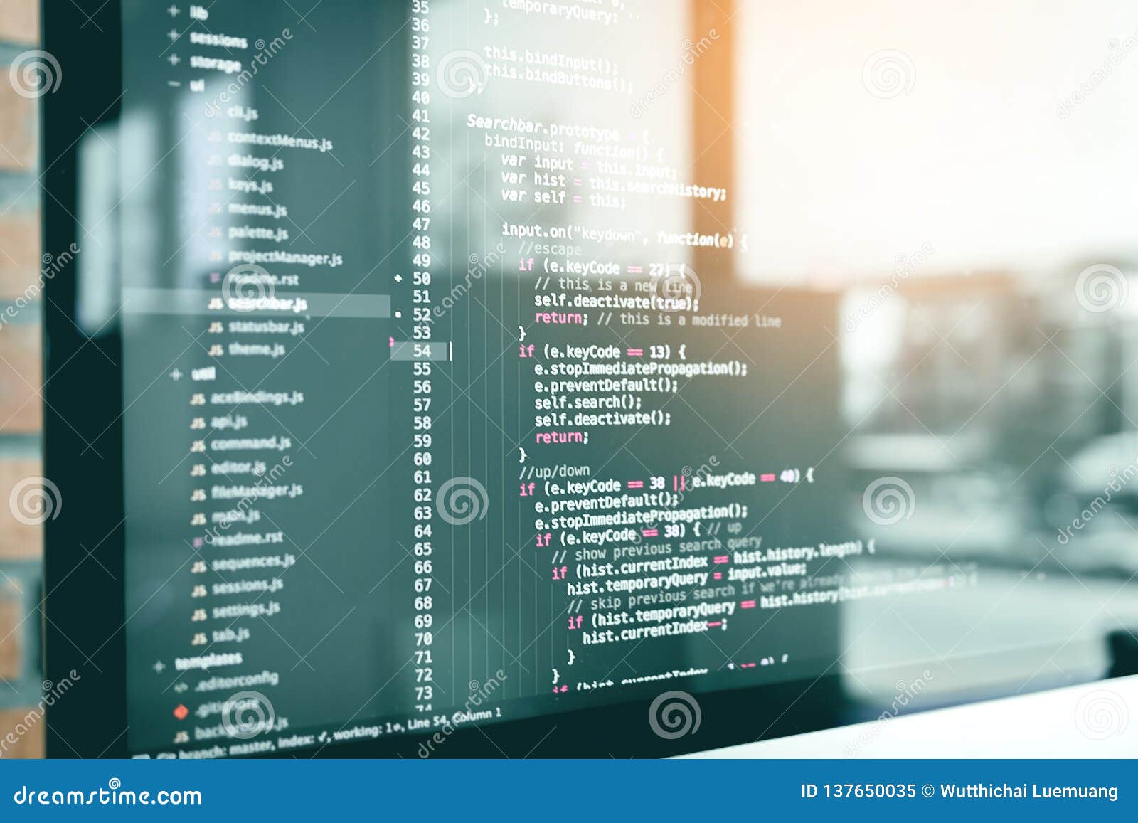 Code Development Web Code Technology Program Programming Html Screen Script Stock Image Image