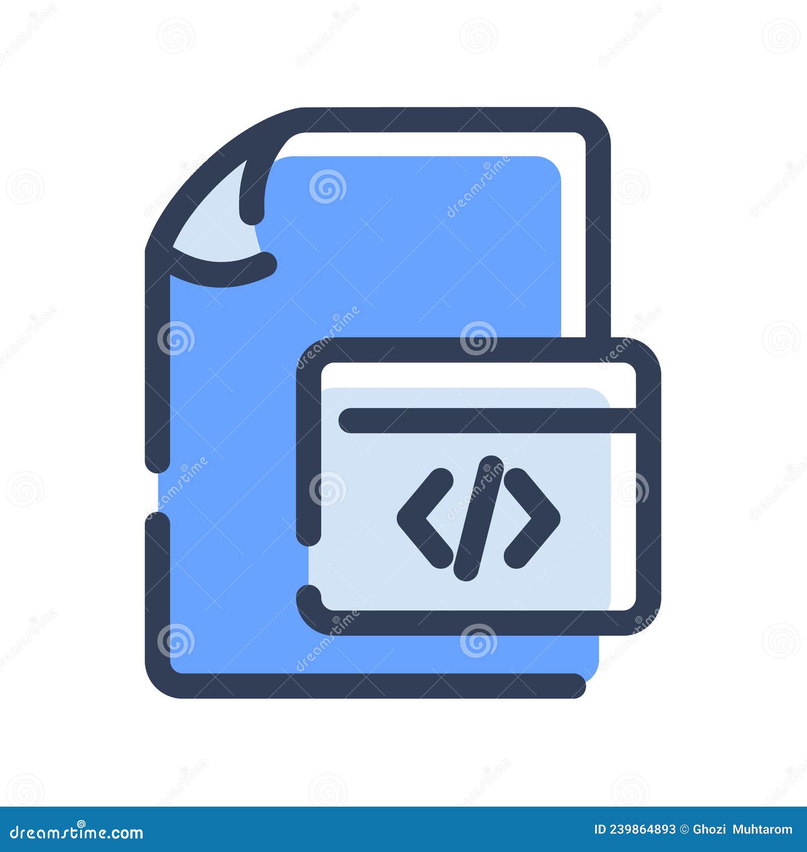 Code Document File Paper Page Script Source Single Isolated Icon with ...